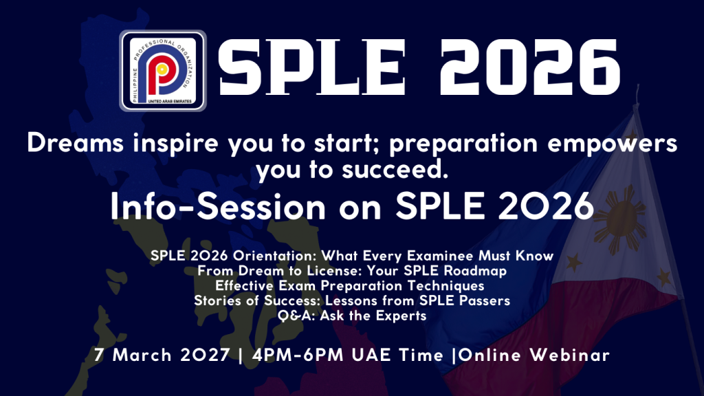 PPO UAE: Info-Session on SPLE 2026 – PICPA Dubai